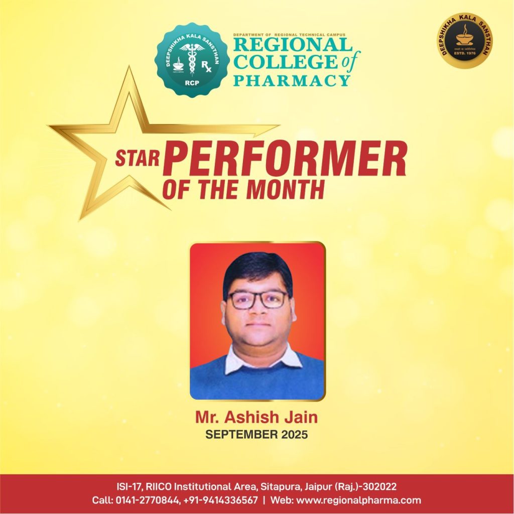 Recognizing Star Performer of the Month (September 2025) Mr. Ashish ...